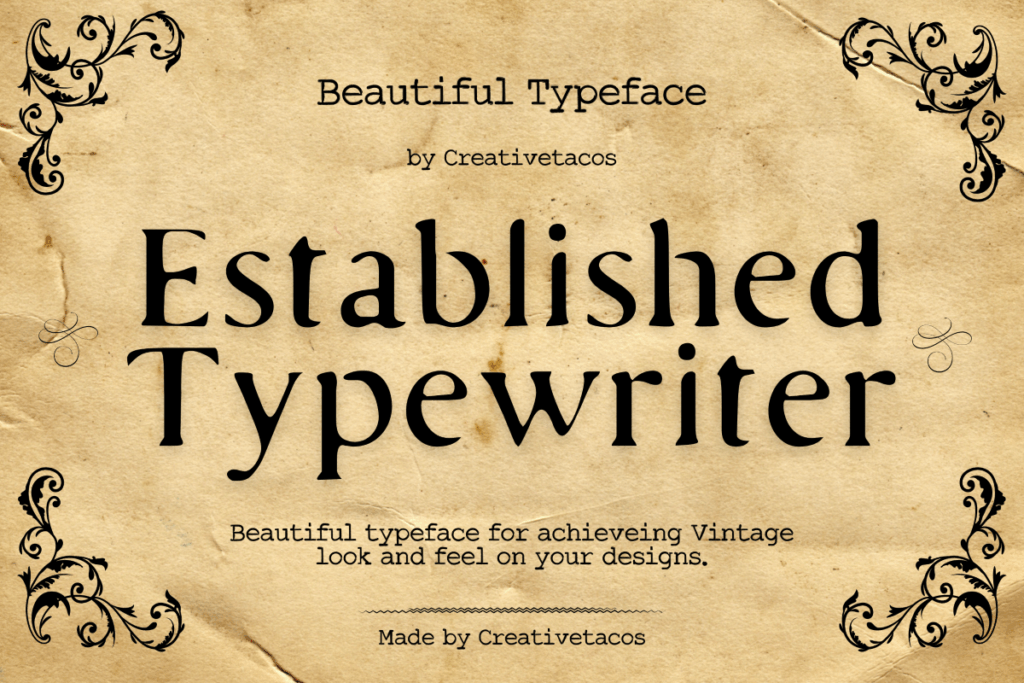 19 Must-Have Typewriter Fonts for Authentic Vintage Style - Font Burst