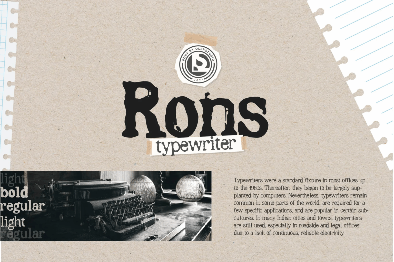 19 Must-Have Typewriter Fonts for Authentic Vintage Style - Font Burst