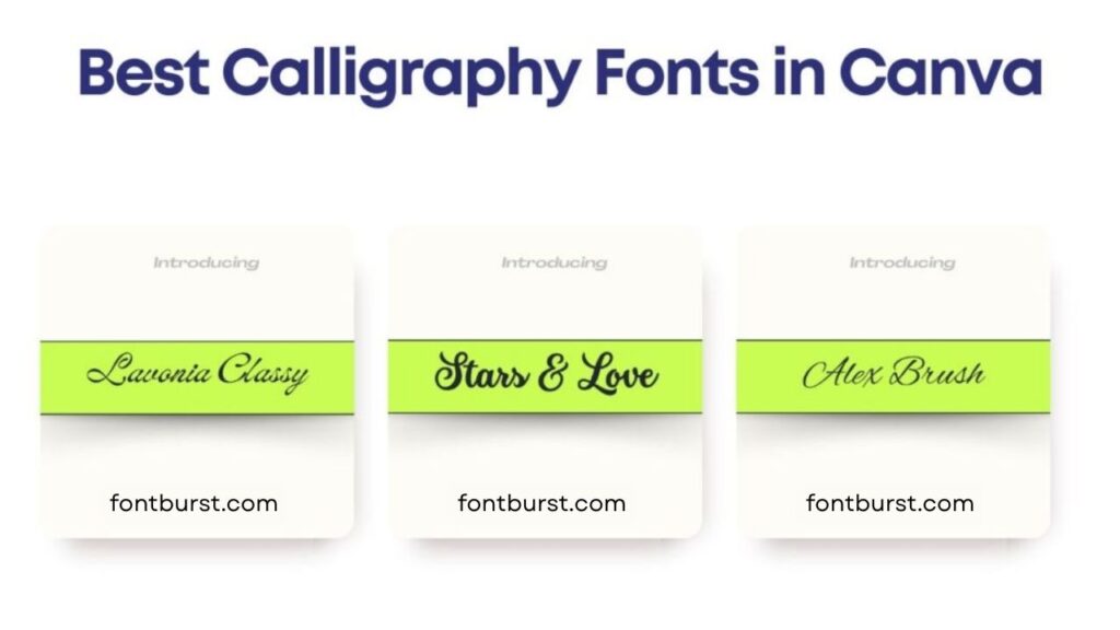 15 Best Calligraphy Fonts in Canva - Font Burst
