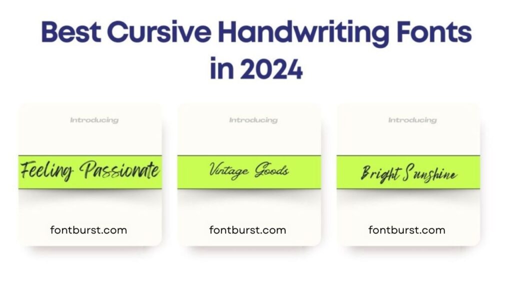 15 Best Cursive Handwriting Fonts in Canva for 2024 - Font Burst