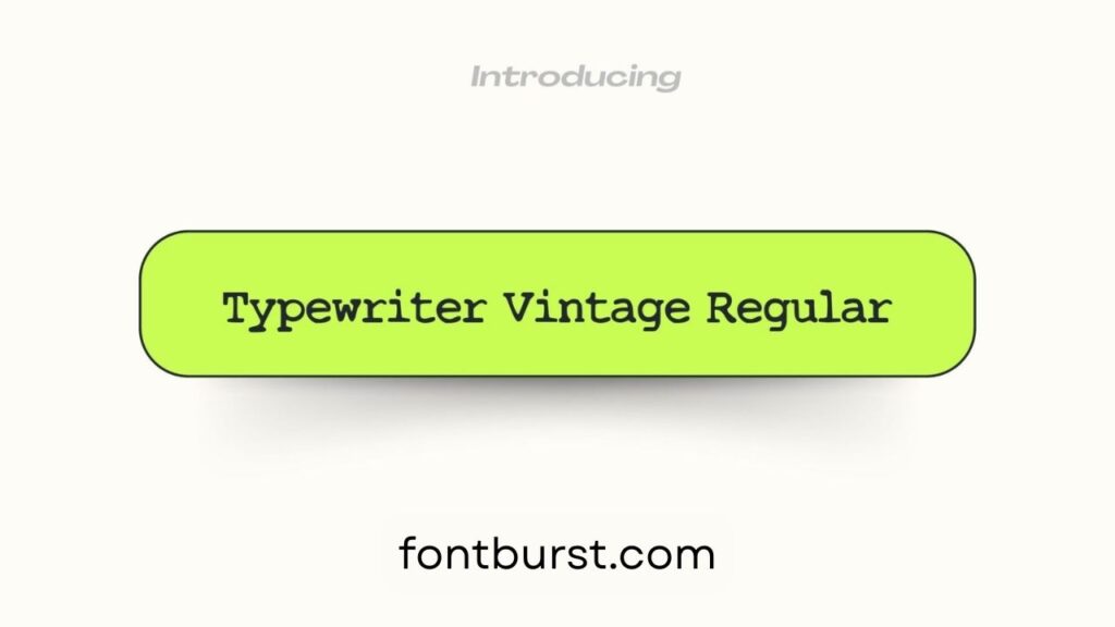 22 Best typewriter fonts in Canva for 2025 - Font Burst