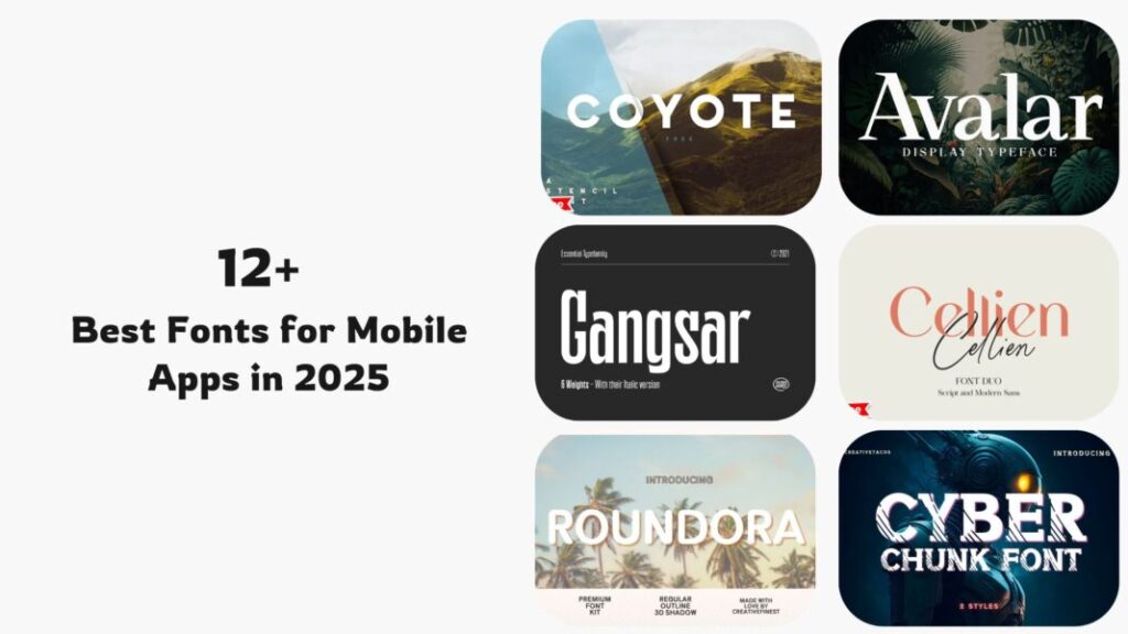 12+ Best Fonts for Mobile Apps in 2026 - Font Burst