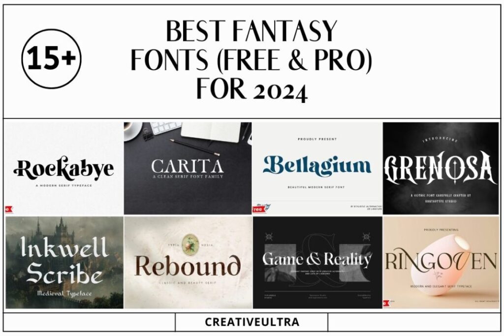 15+ Best Fantasy Fonts (Free & Pro) For 2026 - Font Burst