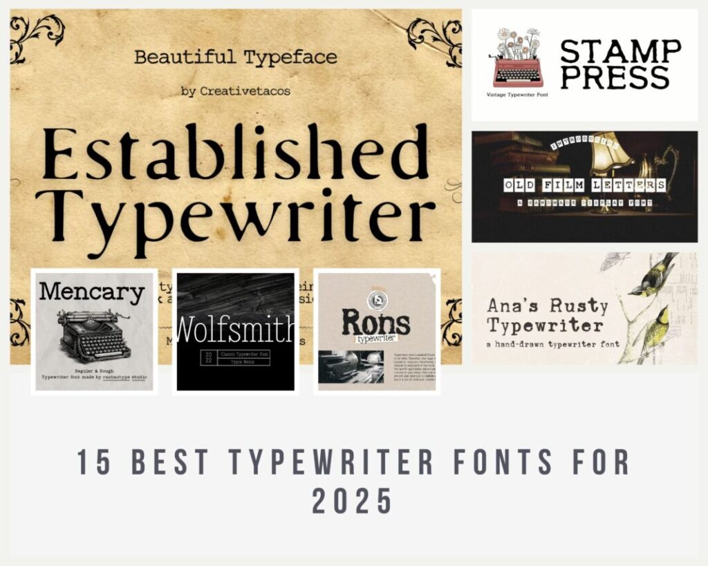 15 Best Typewriter Fonts For 2026 - Font Burst