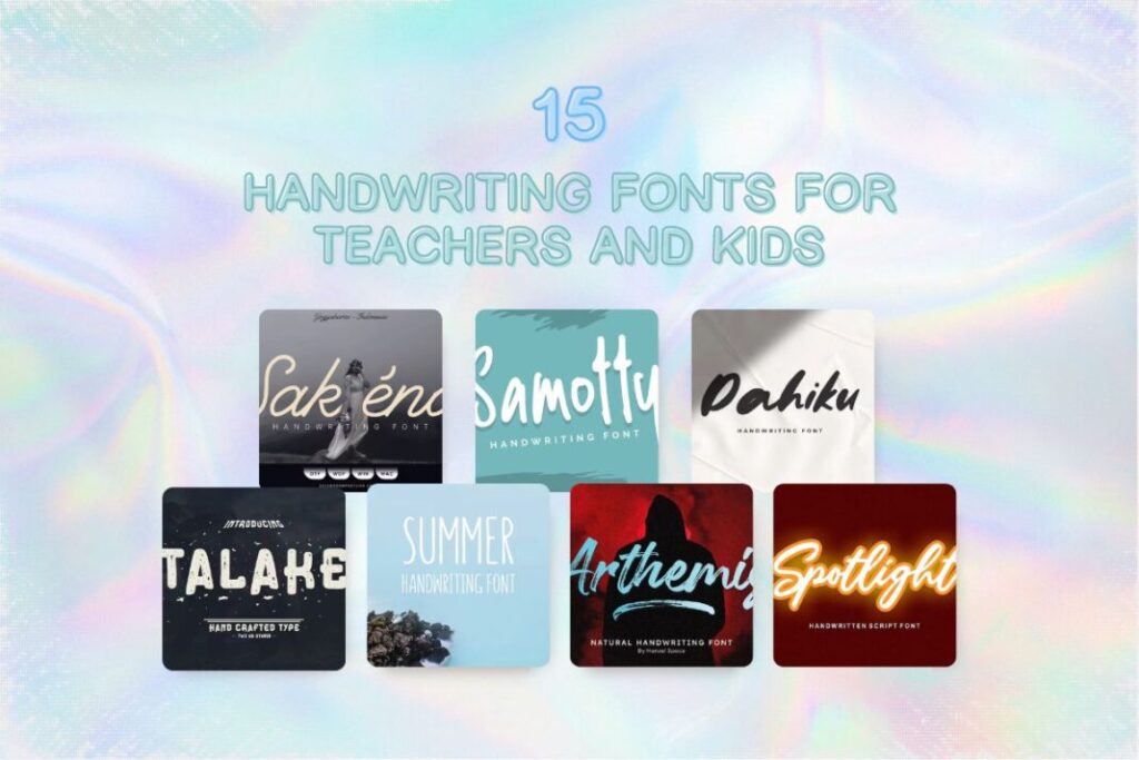 15 Handwriting Fonts for Teachers and Kids - Font Burst